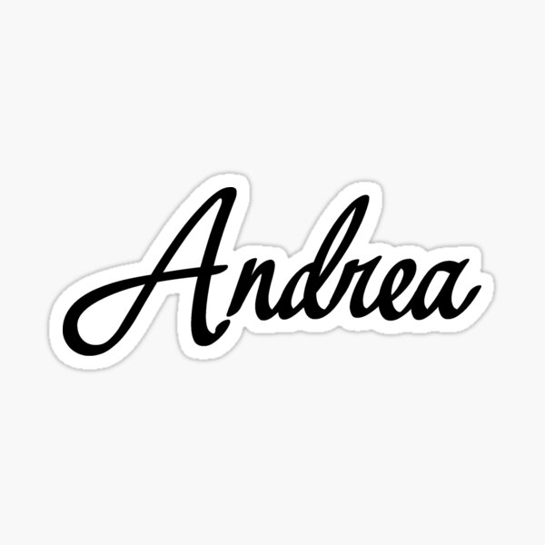 "Andrea" Sticker for Sale by Shalomjoy | Redbubble