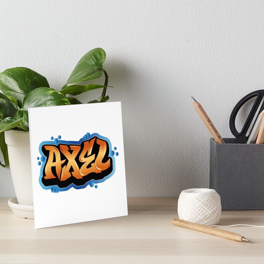 "Axel name graffiti style" Poster for Sale by 0ut0fSpace | Redbubble