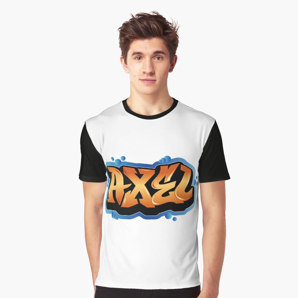 "Axel name graffiti style" Sticker for Sale by 0ut0fSpace | Redbubble