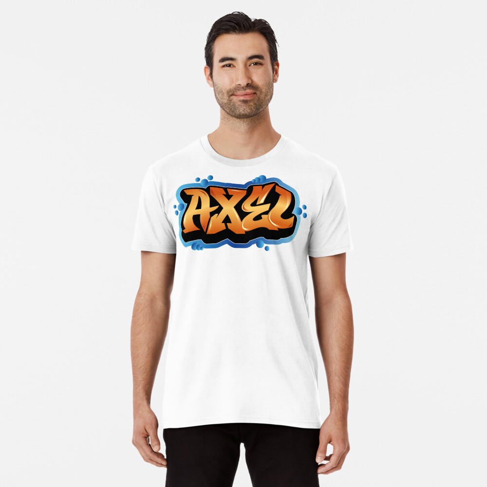 "Axel name graffiti style" Sticker for Sale by 0ut0fSpace | Redbubble
