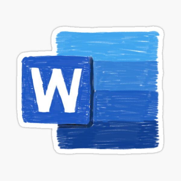 "Icon pencil Microsoft Word drawing Sticker Pack" Sticker for Sale by ...
