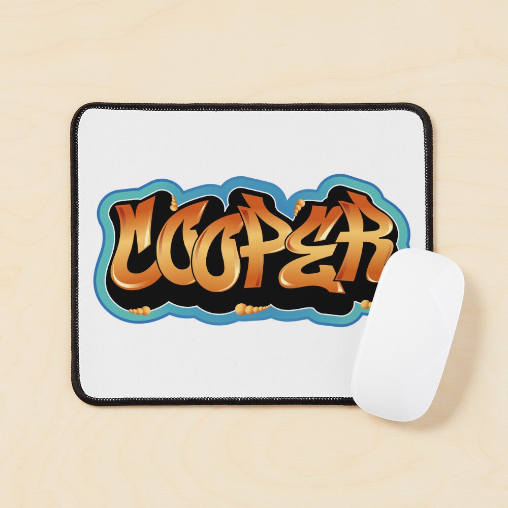 "Cooper name graffiti style" Sticker for Sale by 0ut0fSpace | Redbubble