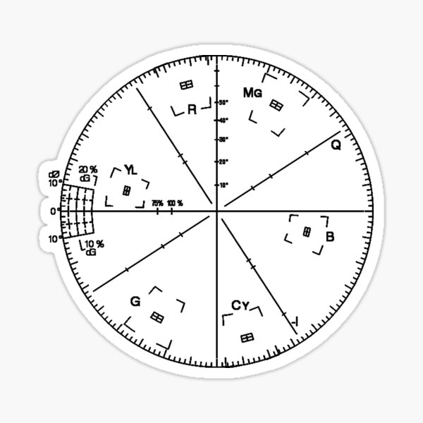 "Check your vector scope!" Sticker for Sale by stevespencetv | Redbubble