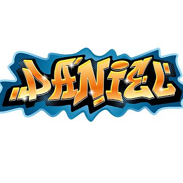 "Daniel name graffiti style" Sticker for Sale by 0ut0fSpace | Redbubble