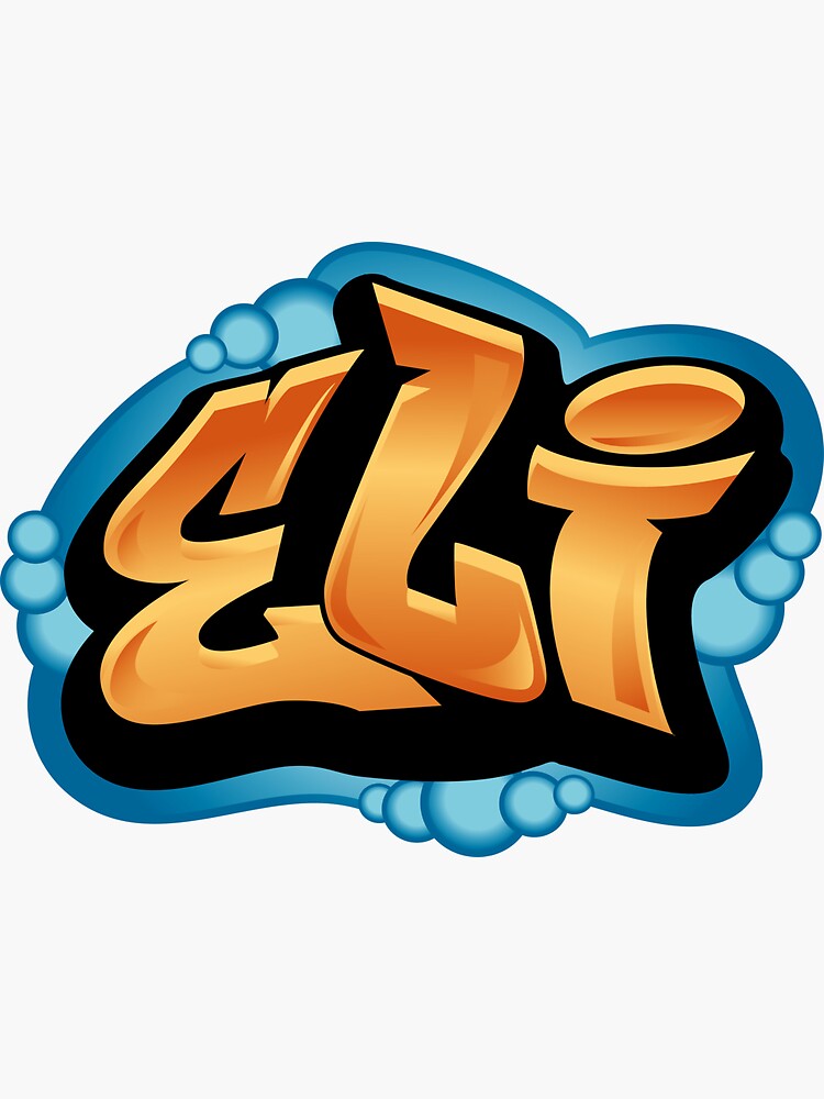 "Eli name graffiti style" Sticker for Sale by 0ut0fSpace | Redbubble