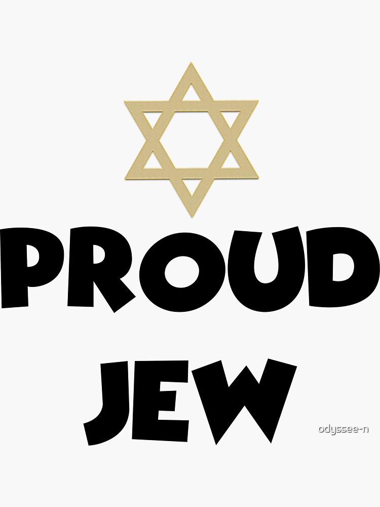 "Proud Jew" Sticker for Sale by odyssee-n | Redbubble