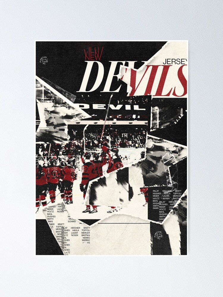 "New Jersey Devils Print" Poster for Sale by planetjuniper | Redbubble