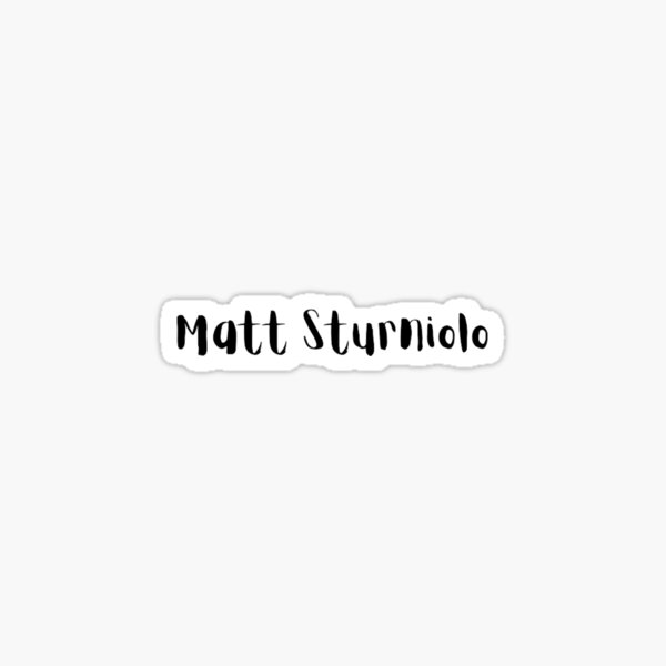 "matt sturniolo" Sticker for Sale by karastratton | Redbubble