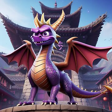 "Realistic Spyro The Dragon" Sticker for Sale by Serina1101 | Redbubble