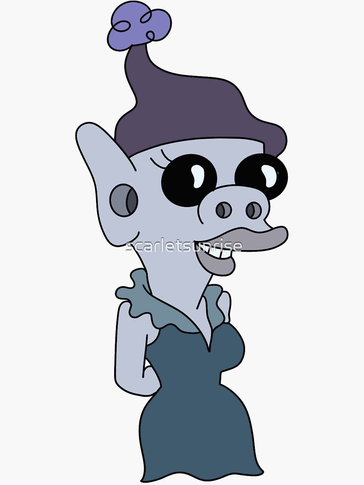 "Trixy from Disenchantment" Sticker for Sale by scarletsunrise | Redbubble