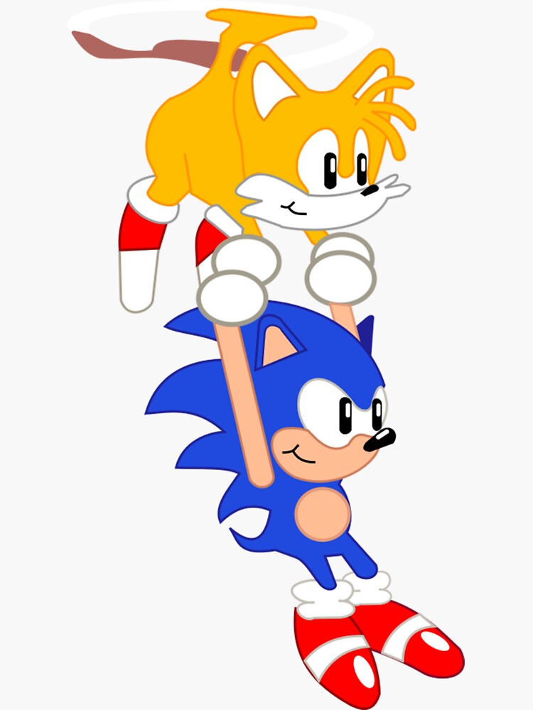 "Sonic and Tails" Sticker for Sale by Skel-Draws | Redbubble