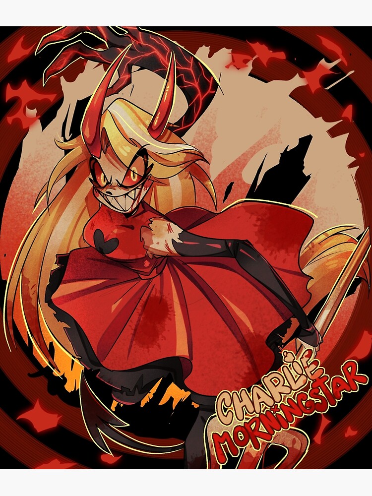 CHARLIE MORNINGSTAR Hazbin Hotel Poster, Hazbin Hotel Home Decor sold ...