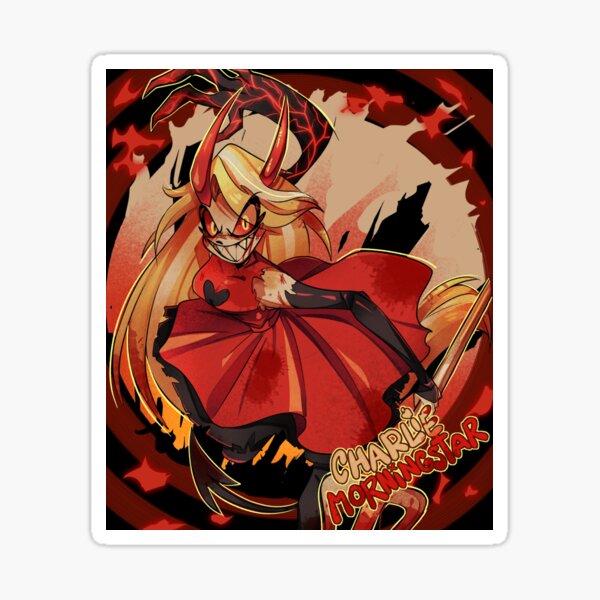 "CHARLIE MORNINGSTAR | HAZBIN HOTEL" Sticker by Ghostygery | Redbubble