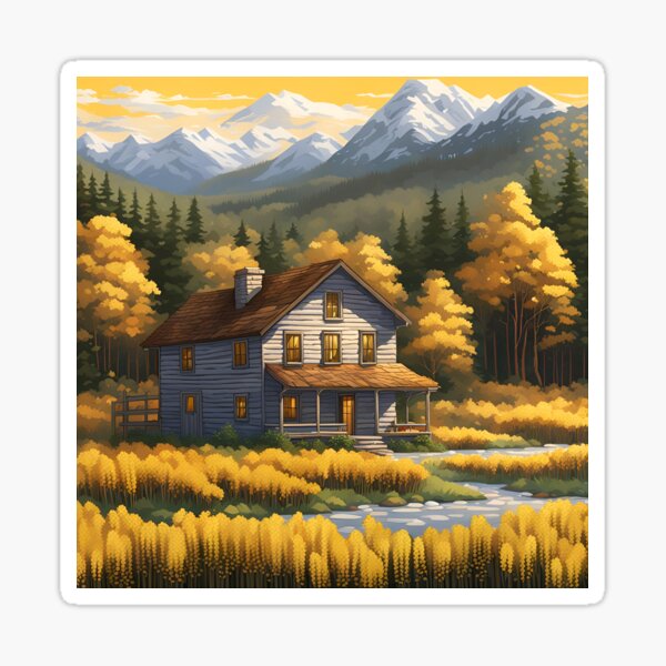 "Late Summer Goldenrod" Sticker for Sale by VeiledVision | Redbubble