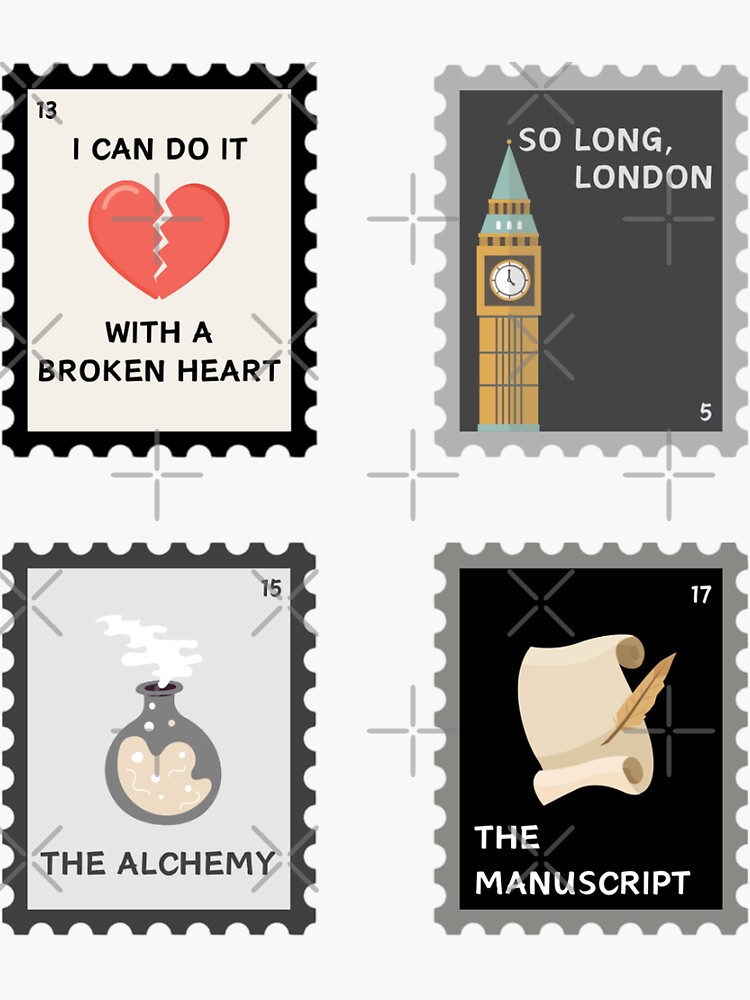 "TTPD Stamps" Sticker for Sale by GrrTigerDesigns | Redbubble