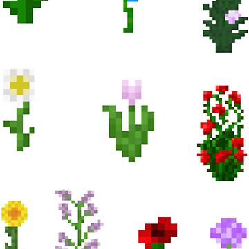 "Minecraft Flower Sticker Pack" Sticker for Sale by P3nguin82 | Redbubble