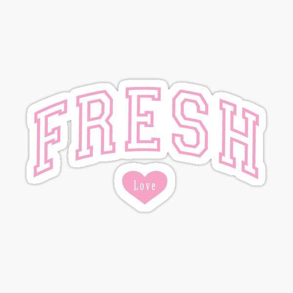 "Fresh Love Pink ️ " Sticker for Sale by avaa429 | Redbubble