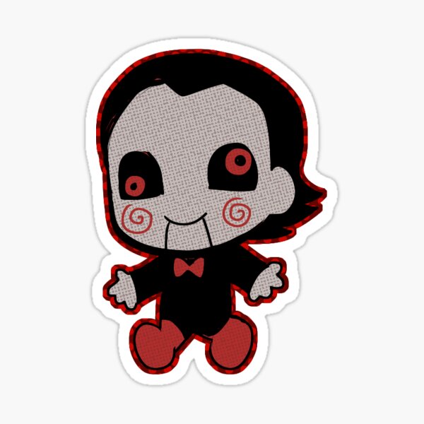 "saw billy puppet" Sticker for Sale by meoshop | Redbubble