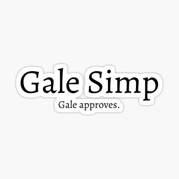 "Gale Simp - Gale Approves Baldur's Gate 3 Companion" Sticker for Sale ...