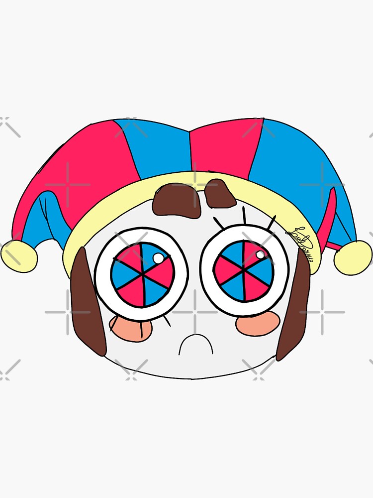 "Pomni " Sticker for Sale by leeluly | Redbubble