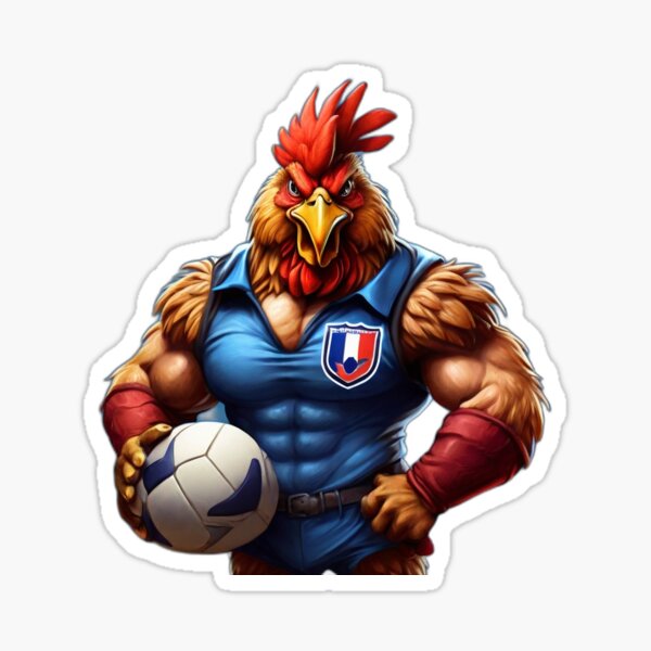 "French rooster football supporter" Sticker by ALEXACIETA | Redbubble