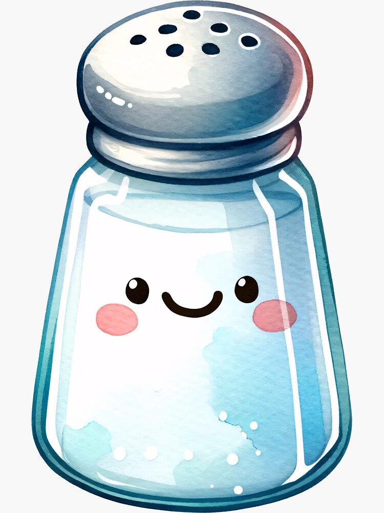 "Cute Salt Shaker" Sticker for Sale by Emitropy | Redbubble