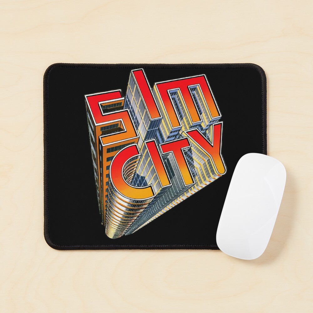 "Simcity 16 bit logo" Sticker for Sale by kazzoie | Redbubble