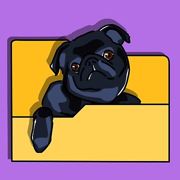"Pug in a Folder Icon" Kids T-Shirt for Sale by Celeste von Solms ...