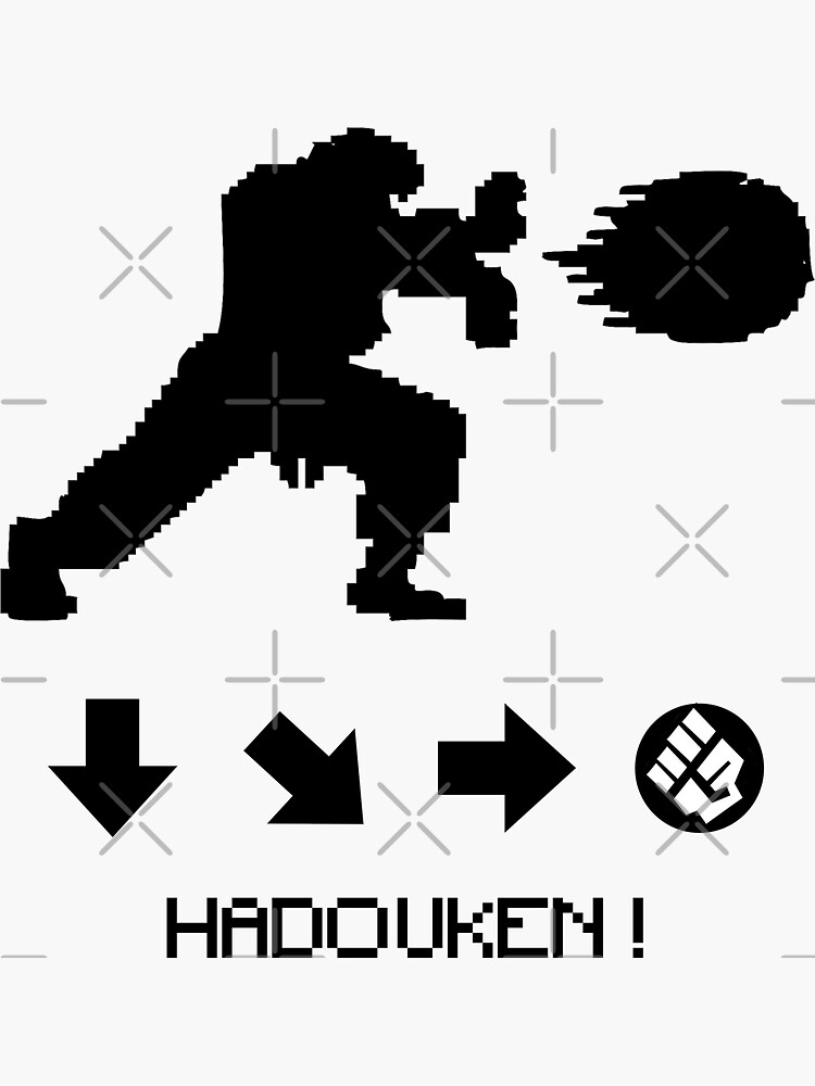 "Hadouken - Ryu - Street Fighter 6" Sticker by SLH-69 | Redbubble
