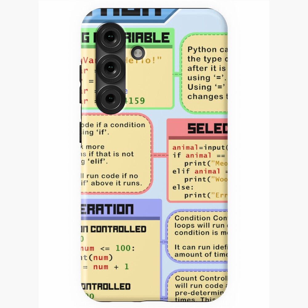 "Python Beginner Concepts" Poster for Sale by elliobot | Redbubble