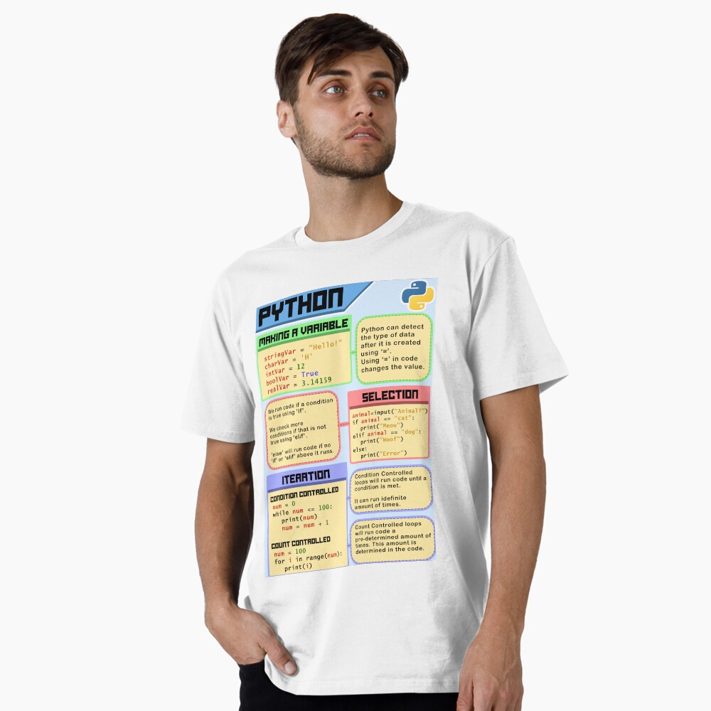 "Python Beginner Concepts" Poster for Sale by elliobot | Redbubble