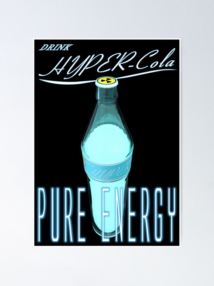 "HYPER-Cola poster V1" Poster for Sale by Exilant | Redbubble