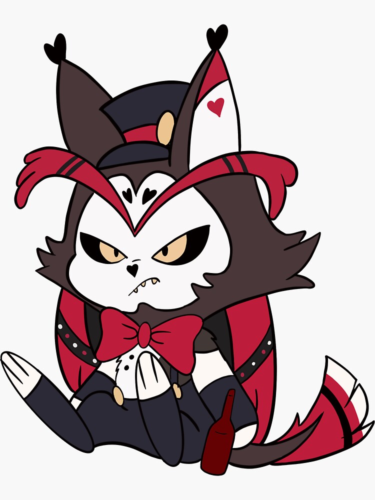 "Hazbin Hotel - Chibi Husk" Sticker for Sale by Pastelpandabum | Redbubble