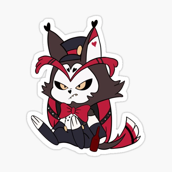 "Hazbin Hotel - Chibi Husk" Sticker for Sale by Pastelpandabum | Redbubble