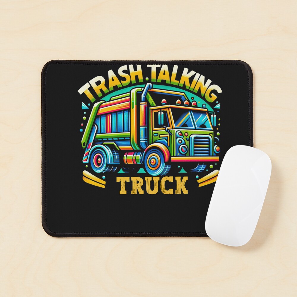 "GARBAGE TRUCK funny quote trash talking truck" Sticker for Sale by ...