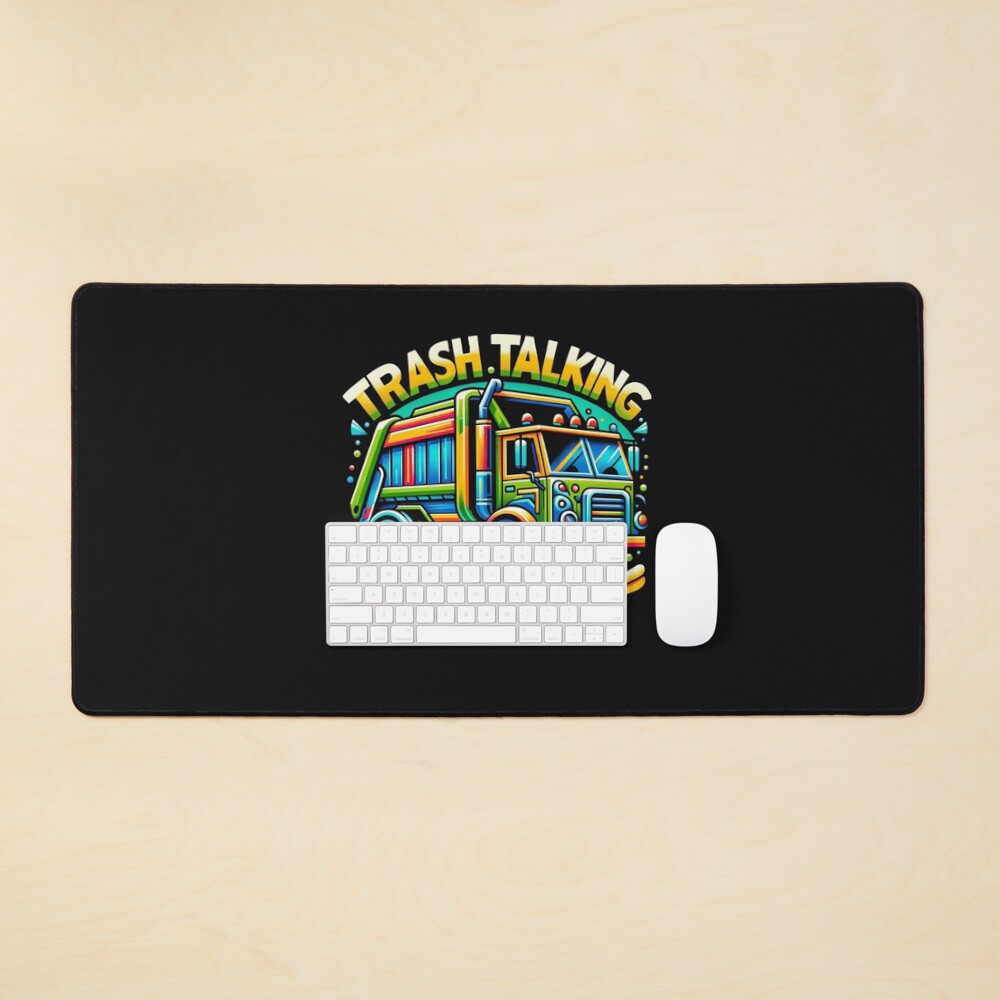 "GARBAGE TRUCK funny quote trash talking truck" Sticker for Sale by ...