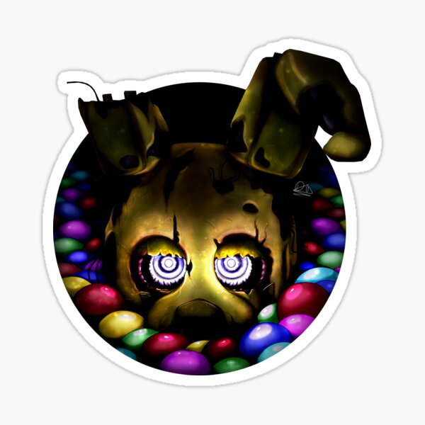 "Springtrap - Into The Pit V3" Sticker for Sale by DragonessAnim ...