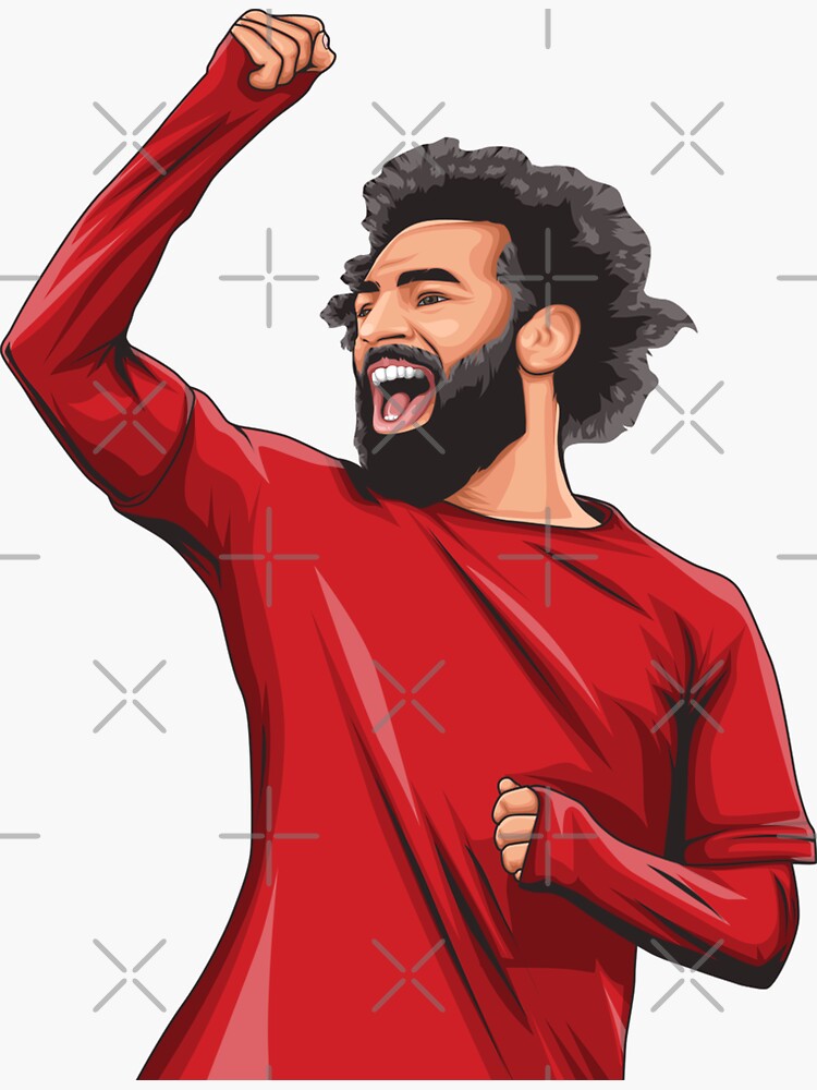 "Mo Salah" Sticker for Sale by Aldduardo | Redbubble
