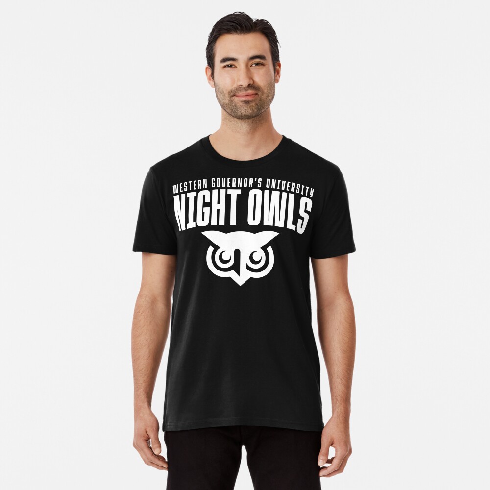 "WGU - Western Governors University Night Owls - White" Sticker for ...