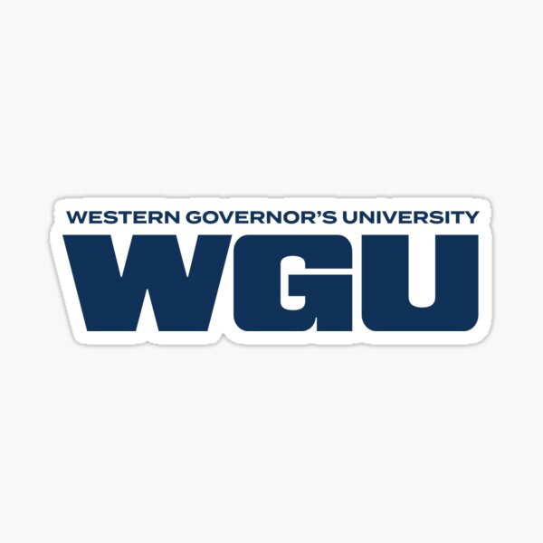 "WGU - Western Governor's University Standard Script Logo - Blue ...