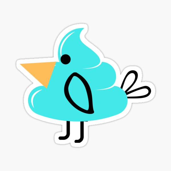 "Funny Bird Poop Emoji" Sticker for Sale by bEeZ-lifEstyleZ | Redbubble
