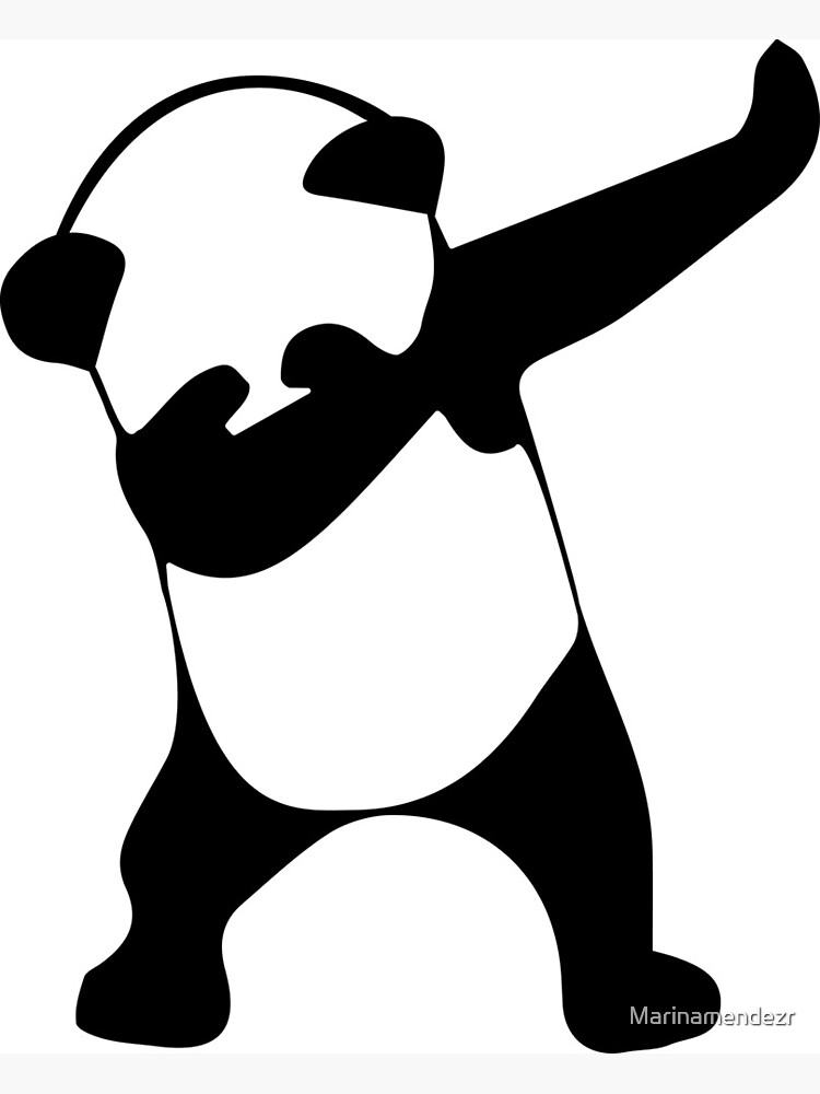 "Panda Dab" Art Print by Marinamendezr | Redbubble