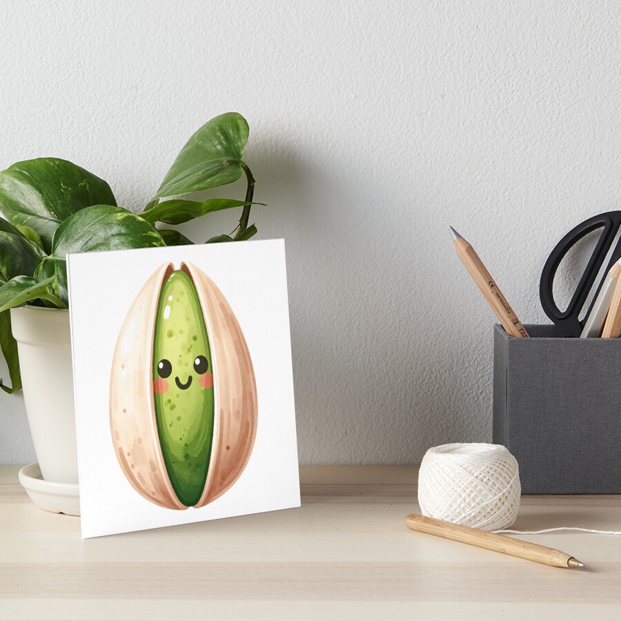 "Cute Pistachio" Sticker for Sale by Emitropy | Redbubble
