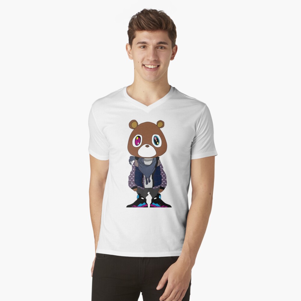 "Kanye West Graduation Bear" Sticker by RUKKAI | Redbubble