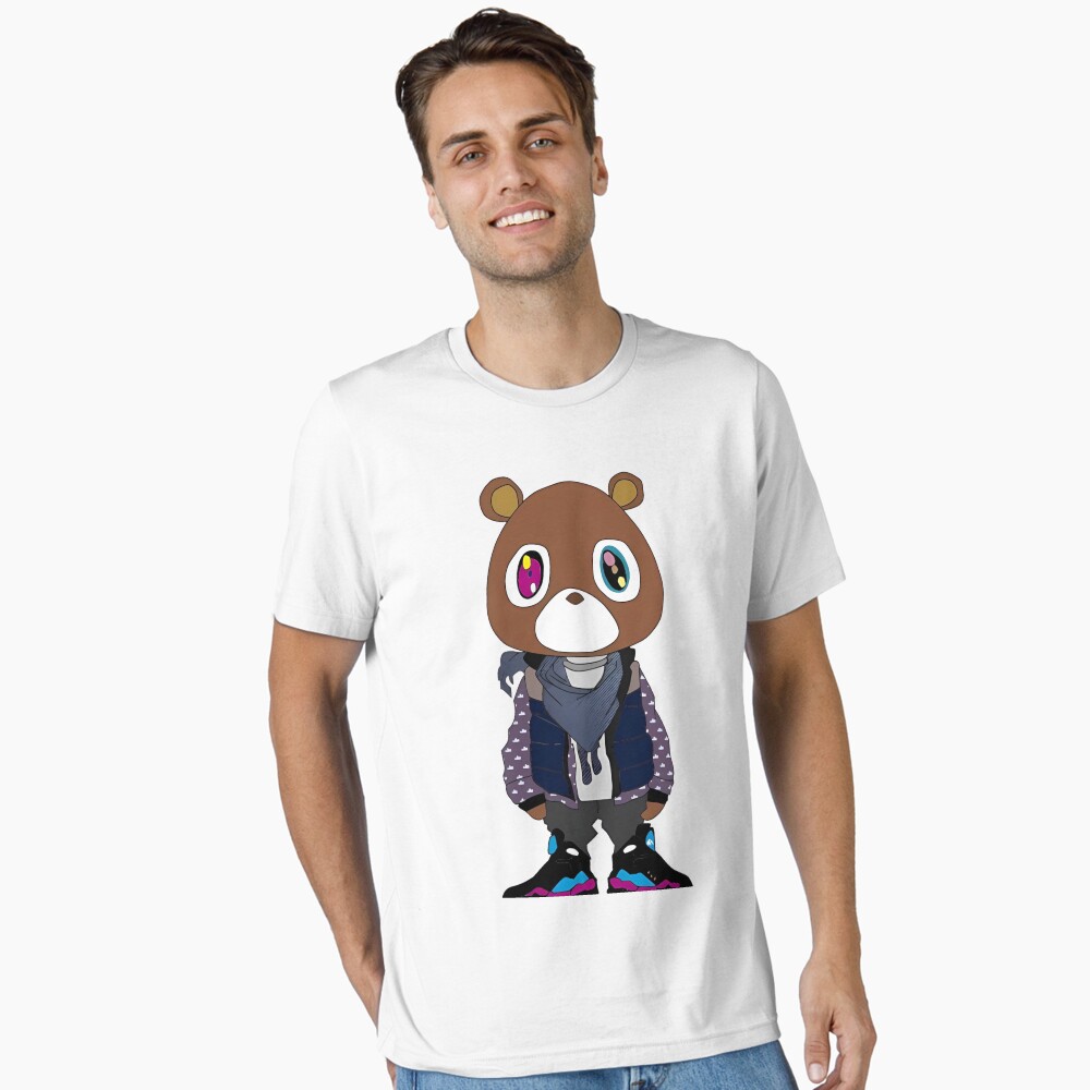"Kanye West Graduation Bear" Sticker by RUKKAI | Redbubble