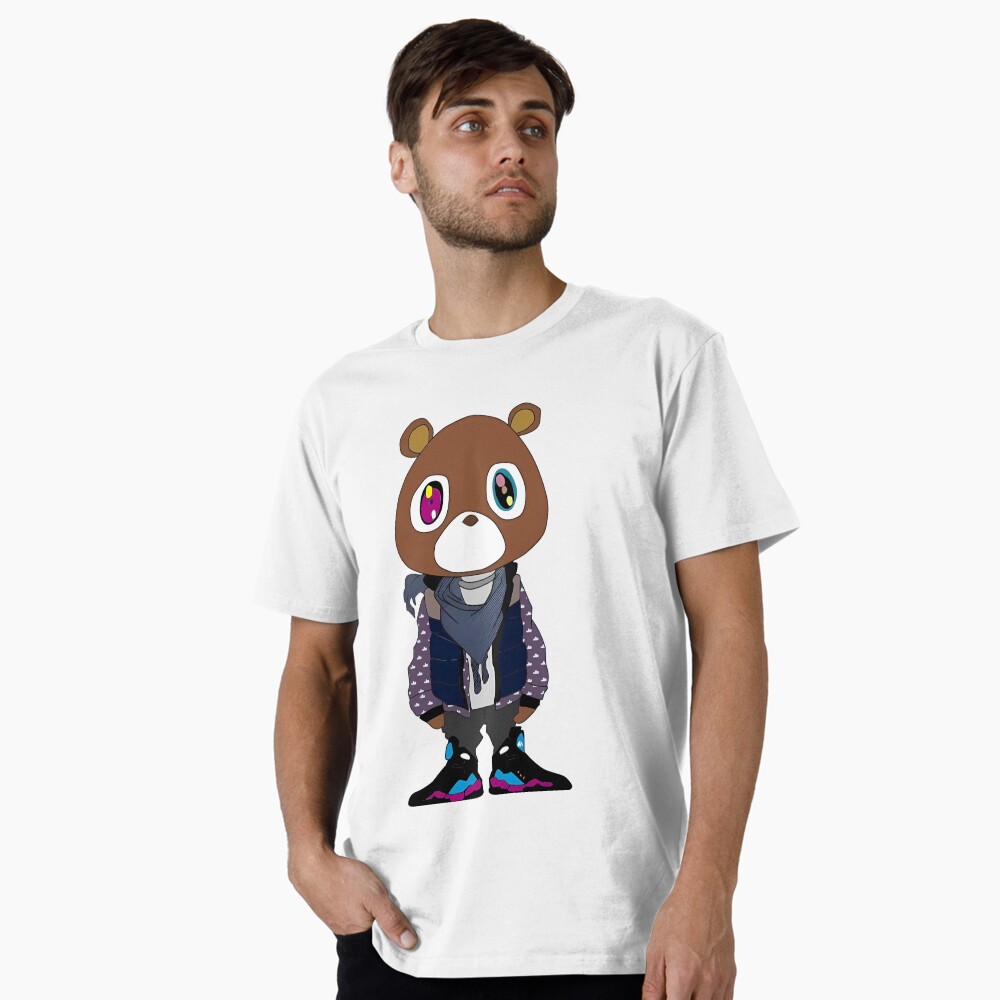 "Kanye West Graduation Bear" Sticker by RUKKAI | Redbubble
