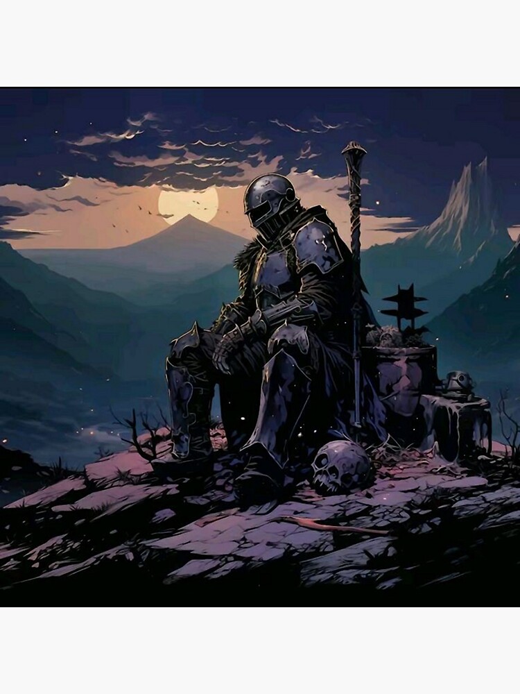 "Sad Knight" Sticker for Sale by Aiisnotart | Redbubble