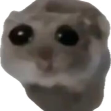 "Sad Hamster Meme" Sticker for Sale by milkteaxx | Redbubble