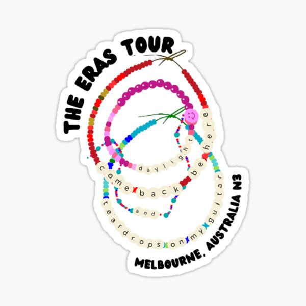 "Melbourne Eras Tour N3" Sticker for Sale by canderson13 | Redbubble