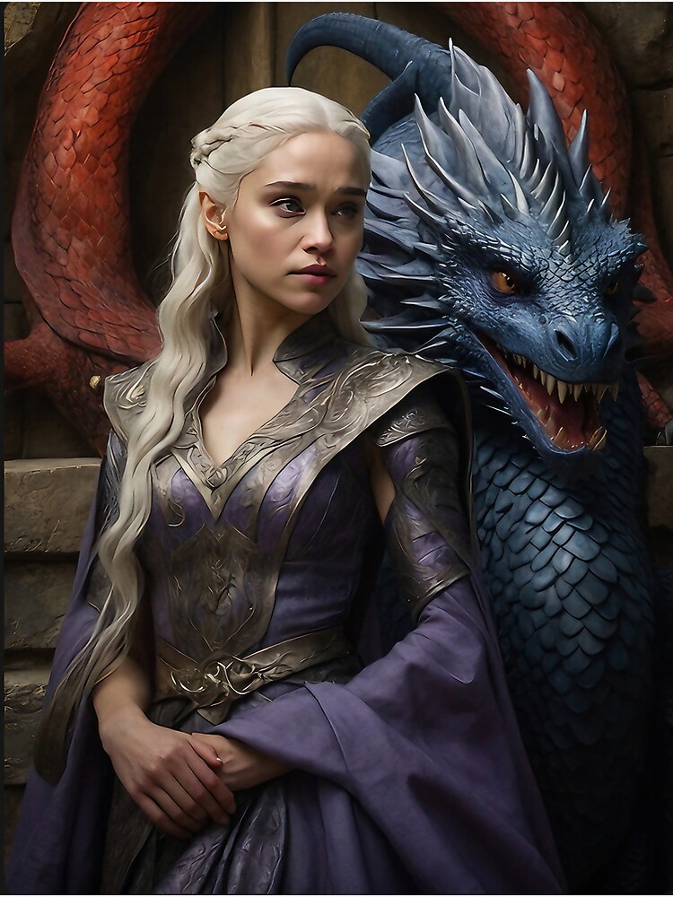 "Game of Thrones: Legendary Daenerys Targaryen Portrait Prints" Poster ...